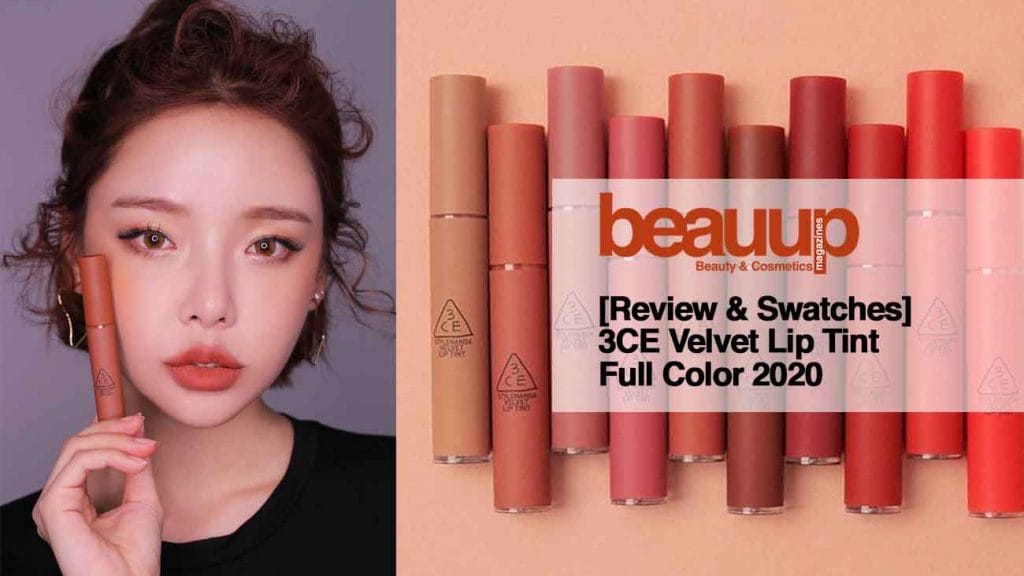 3CE Velvet Lip Tint Review: Swatches & Best Shades | BeauUp.com
